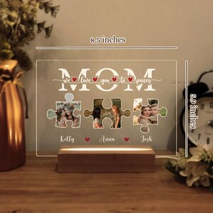 Personalized Mom Photo Night Light, Mom Night Light, Mother's Day Gift ...