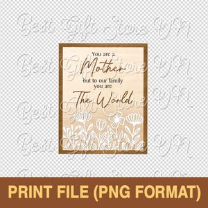 Mom Frame Sign Stand SVG Laser Cut File, Floral Mothers Day Decor Svg ...
