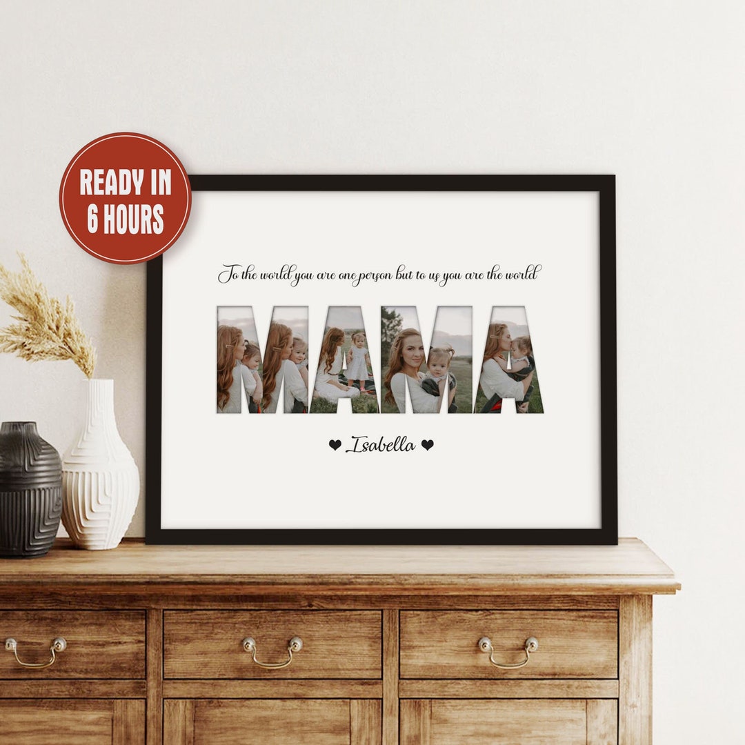 Mama Photo Collage Gifts Personalized Photo Gift for Mothers Day Photo ...