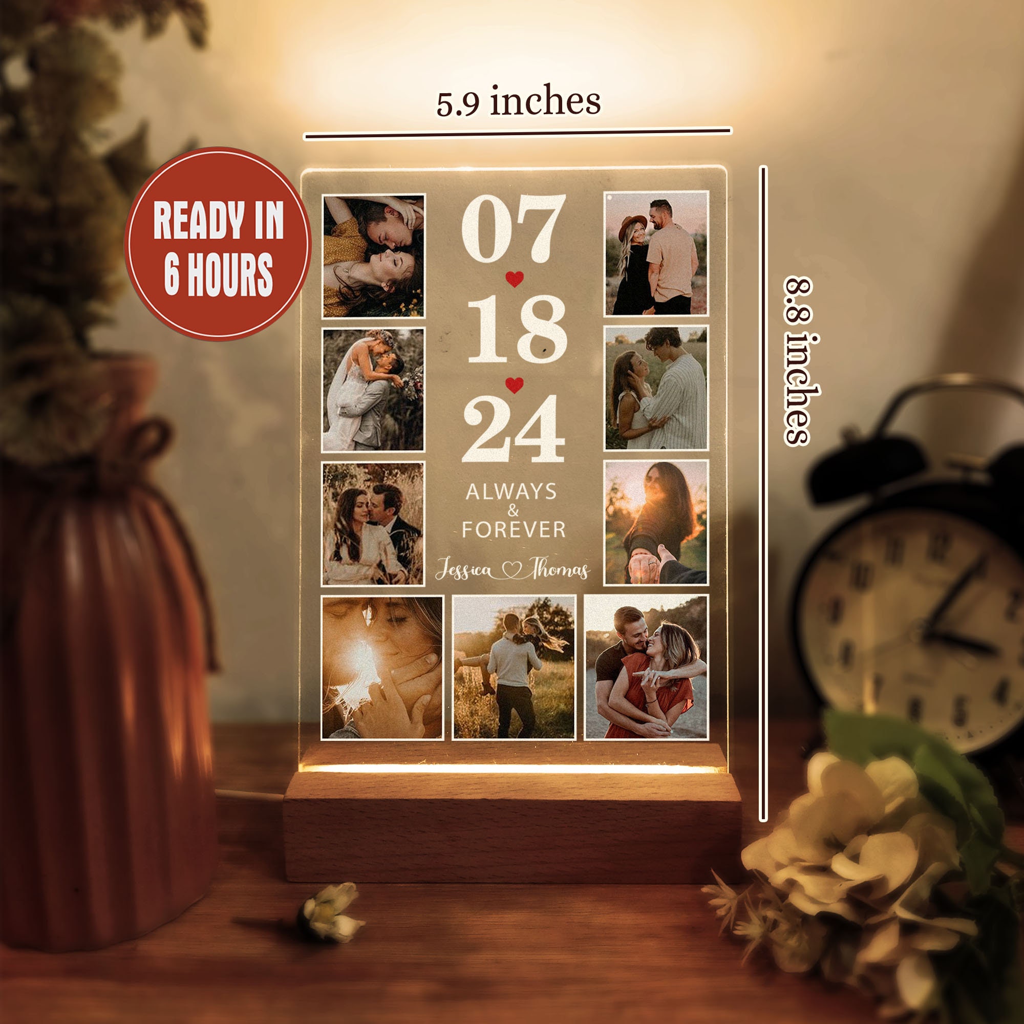 Personalized Anniversary Gift Anniversary Photo Collage Wedding ...