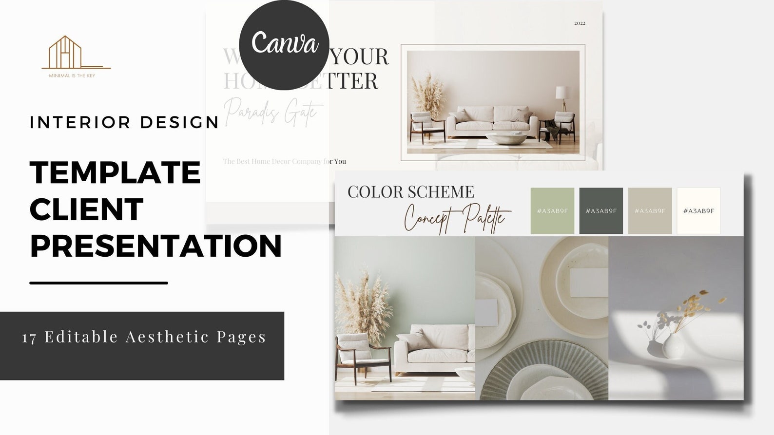 Client Presentation Template for Interior Designer | Color Palette ...