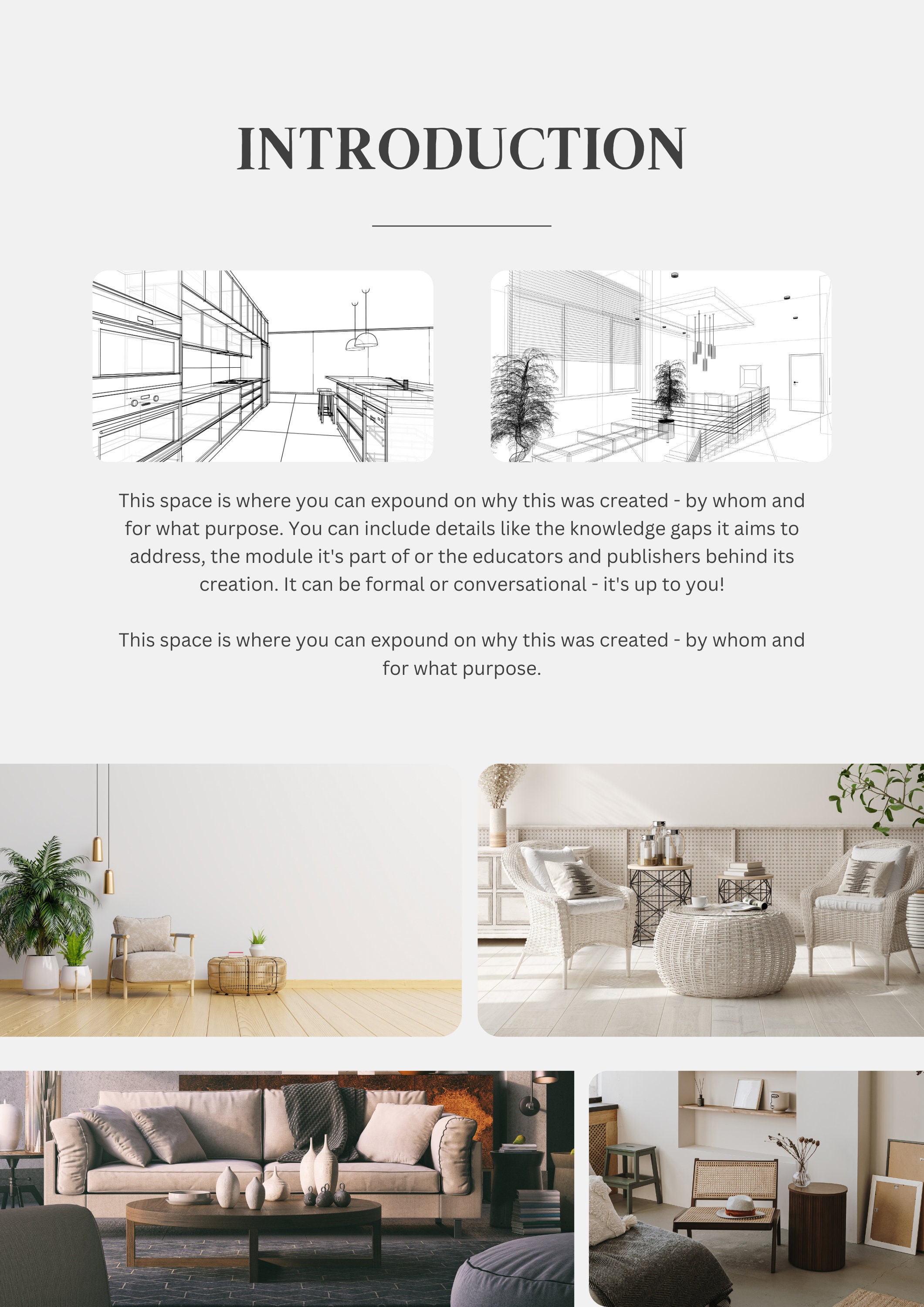 Project Proposal Template for Interior Designers | New Client Proposal ...