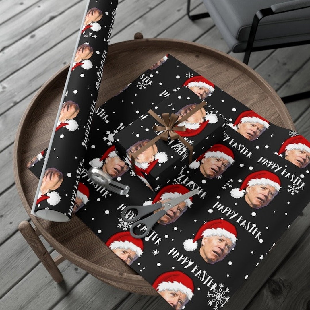 Happy Easter Joe Biden Wrapping Paper Funny Joe Biden - Etsy