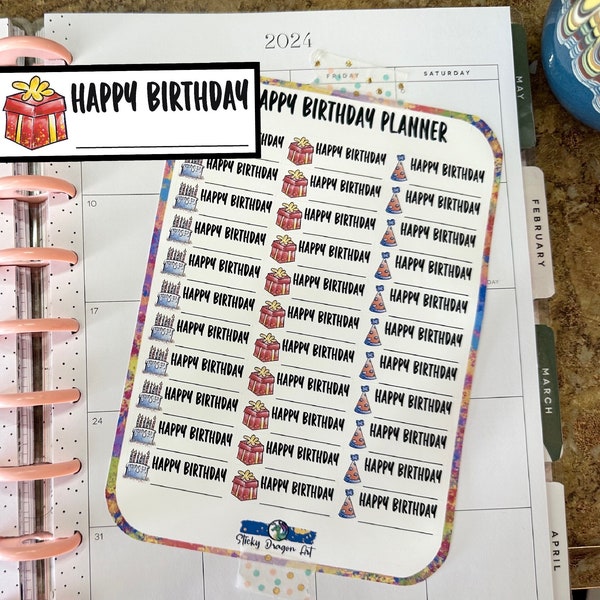 Calendar Reminder Stickers - Etsy