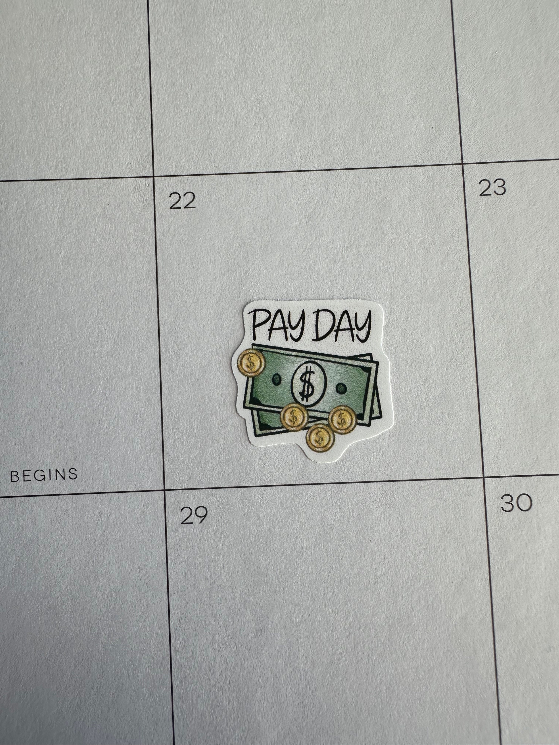 Payday Planner Stickers - Dollar Stickers - Budget Stickers - Calendar ...