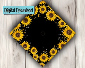 Printable Grad Cap Topper - DIY Tulips Graduation Cap - Graduation Cap ...