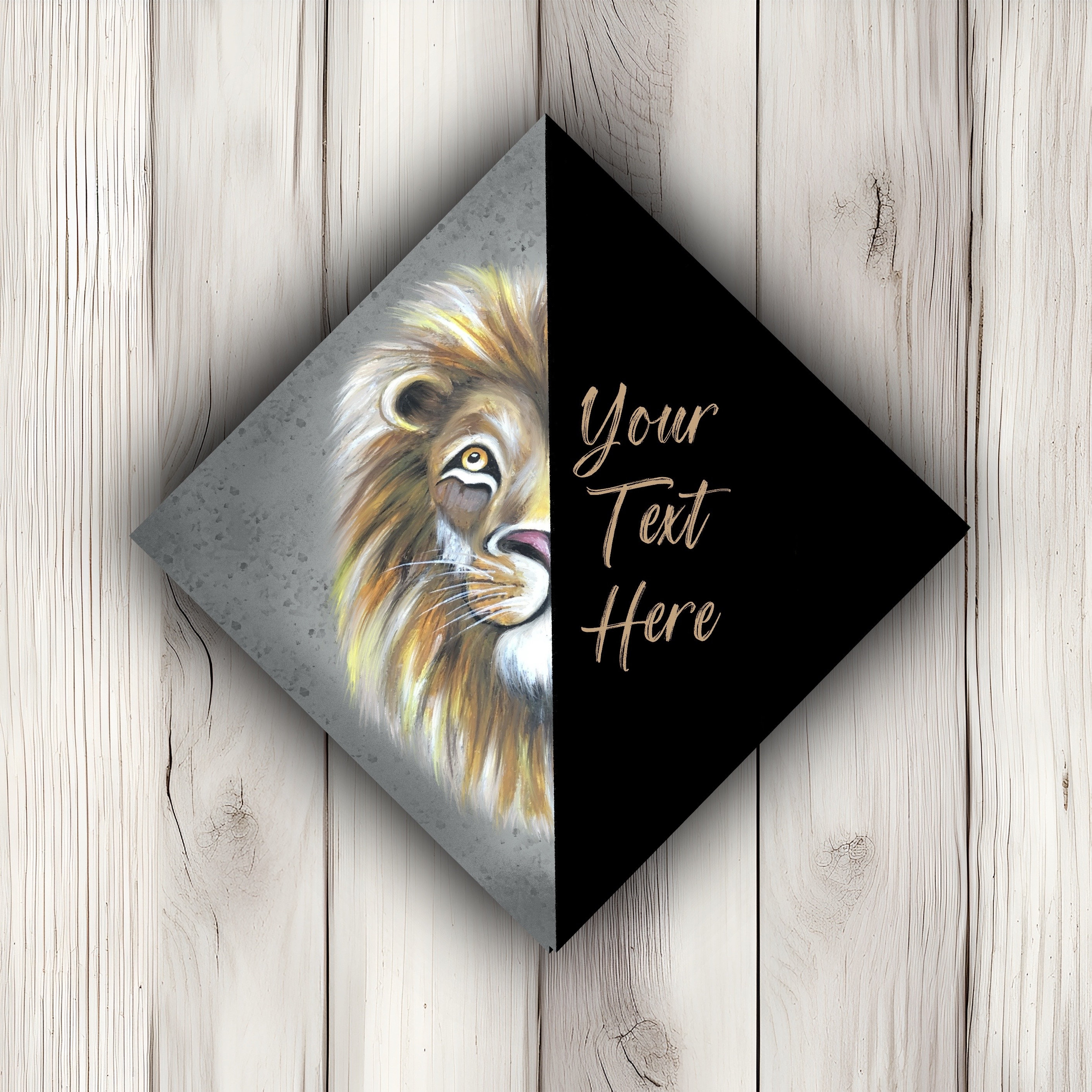 Custom Grad Cap Topper - Lion Graduation Cap - Graduation Cap Topper ...