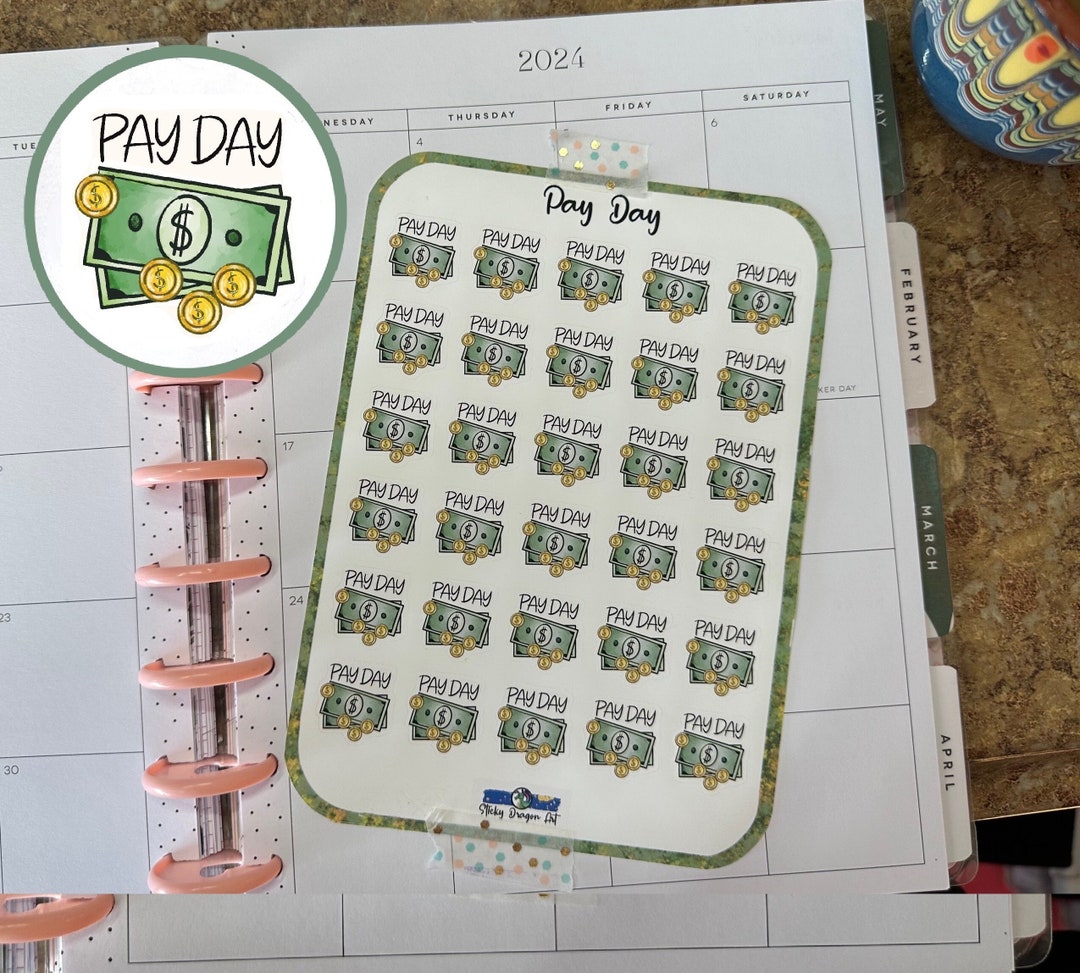 Payday Planner Stickers - Dollar Stickers - Budget Stickers - Calendar ...
