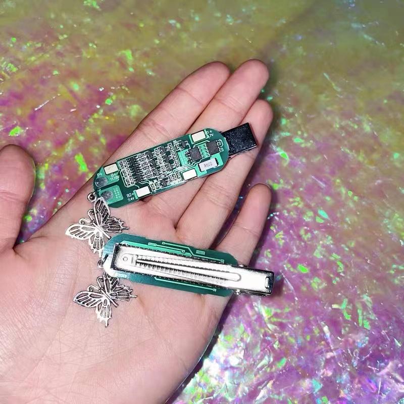 Handmade Cyberpunk Mechanical Circuit Board Hair Clip Hair Pins ...