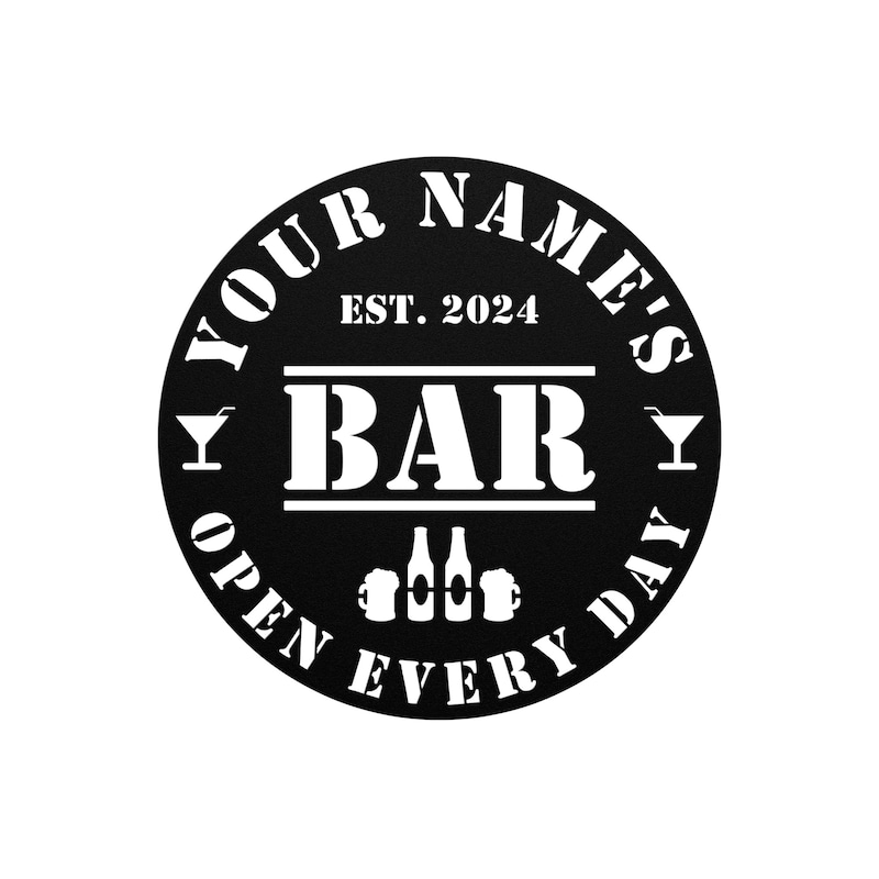 Custom Bar Sign - Etsy