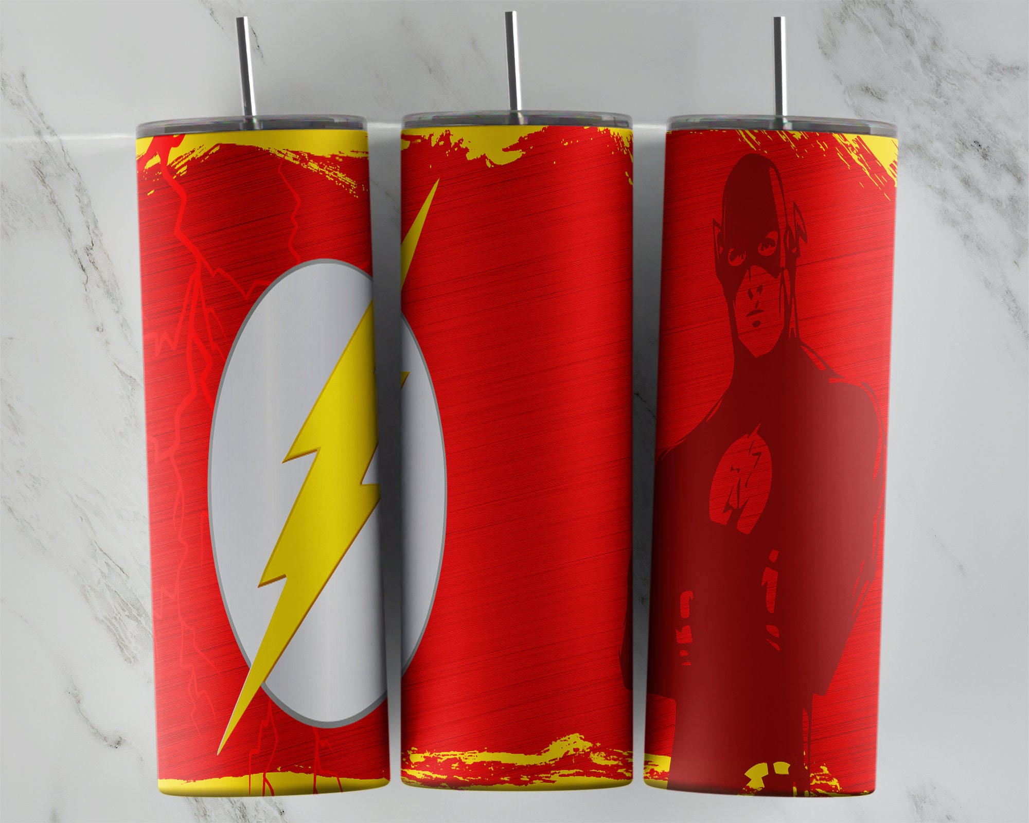 Flash Tumbler Design, 20 Oz Skinny Tumbler Design, Sublimation Image ...