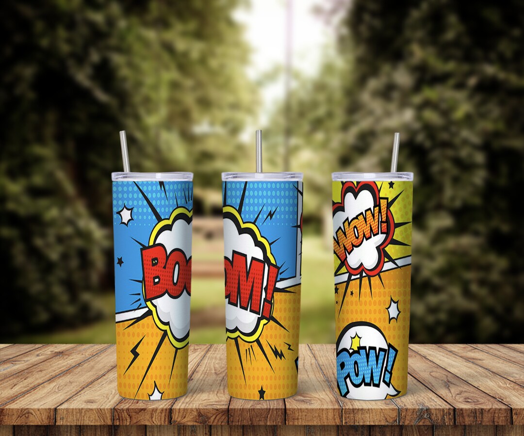 Boom Tumbler Design, 20 Oz Skinny Tumbler Design, Sublimation Image ...