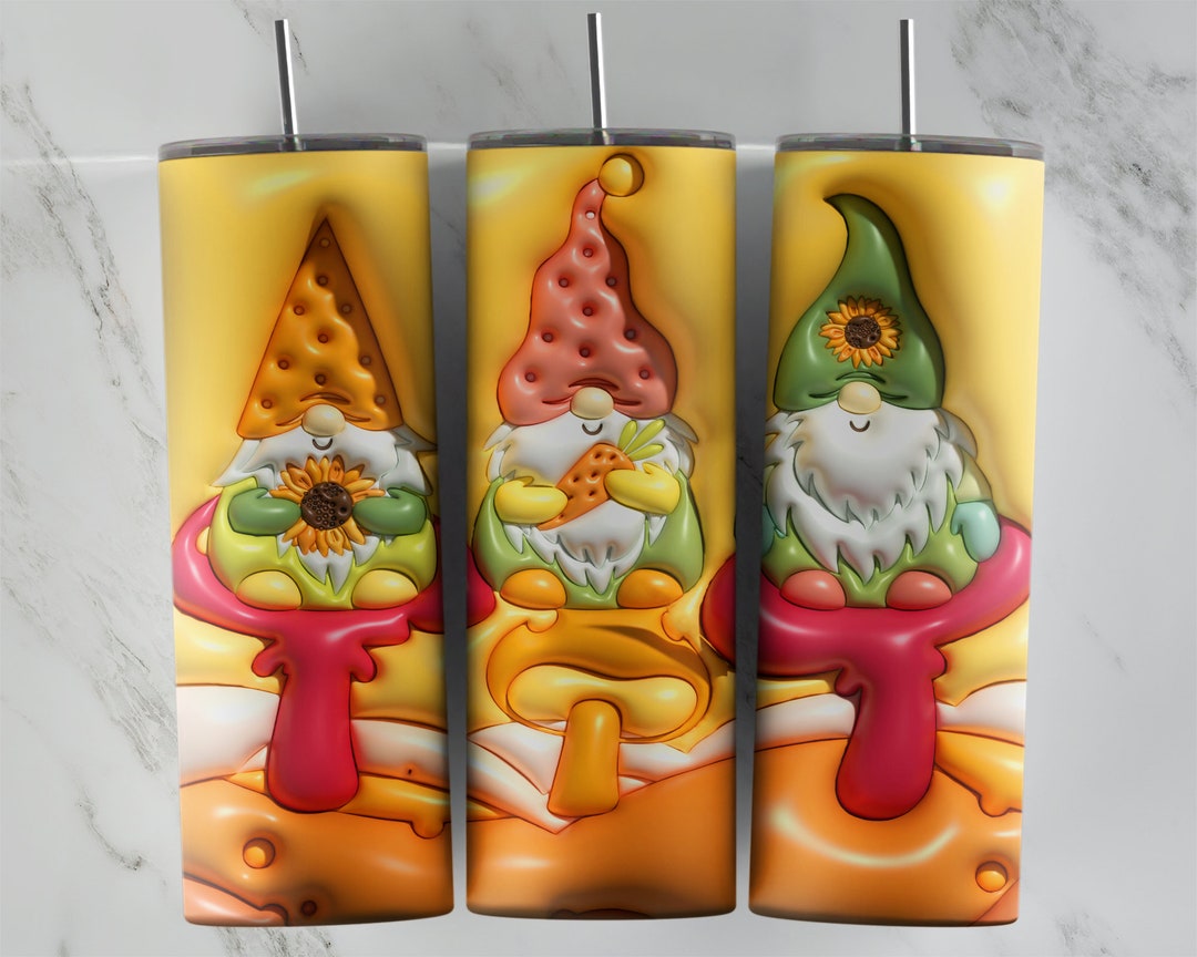 3D Inflated Xmas Tumbler Design, 20 Oz Skinny Tumbler Design ...