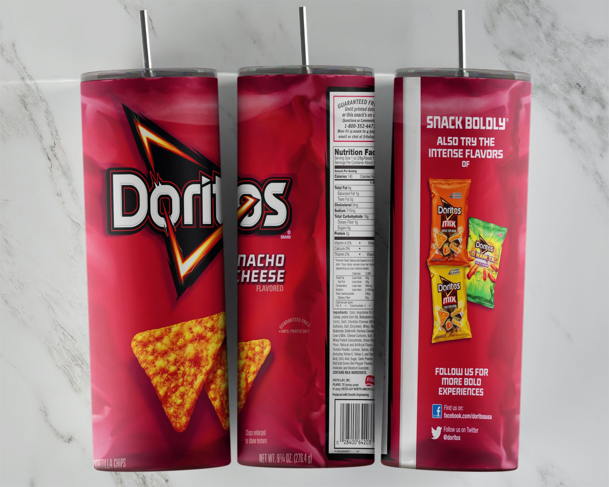 Doritos Tumbler Design, 20 Oz Skinny Tumbler Design, Sublimation Image ...