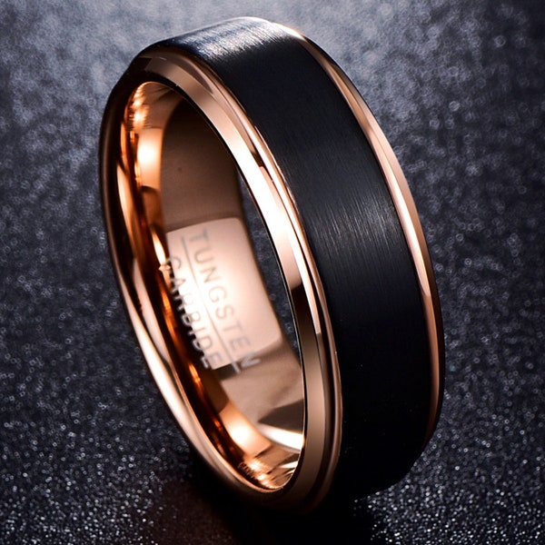 Black Tungsten Ring - Shop Online - Etsy