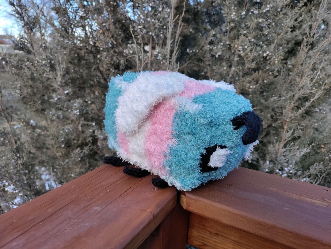 Transgender Trans Flag Minecraft Bee Plush - Etsy