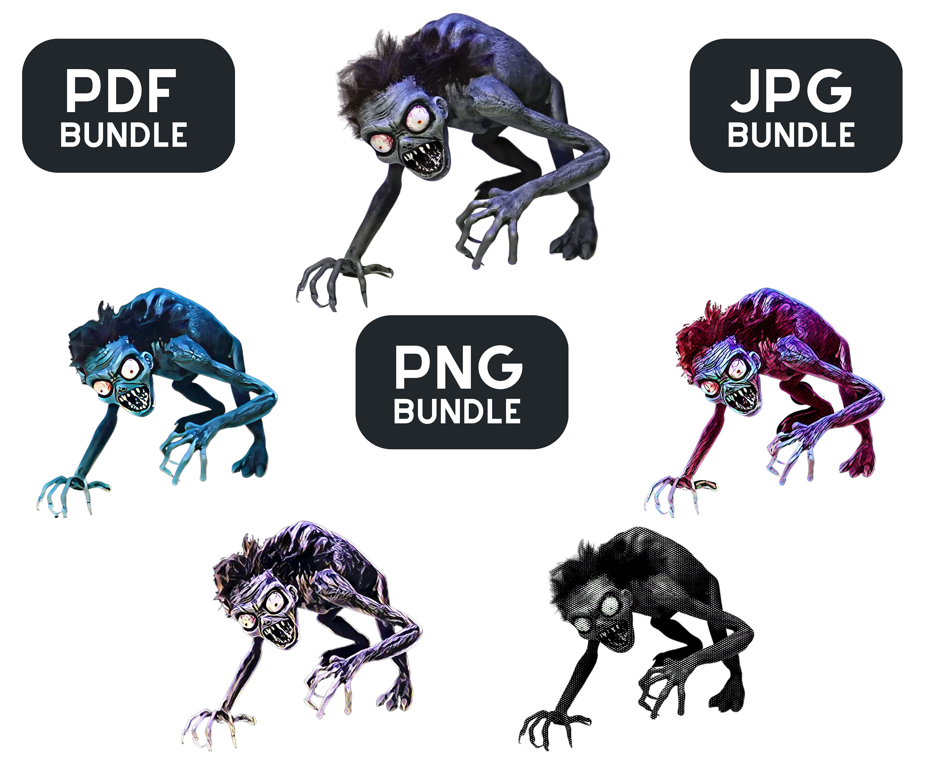 Hyde Monster Png Bundle Wednesday Addams - Etsy