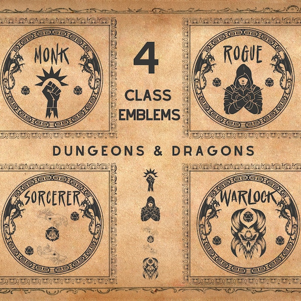 Dnd Classes Emblems - Etsy
