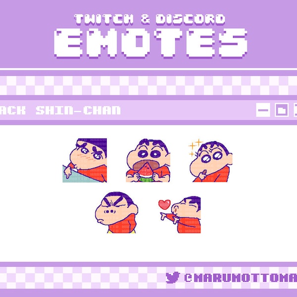 Shin Chan Twitch Emotes - Etsy