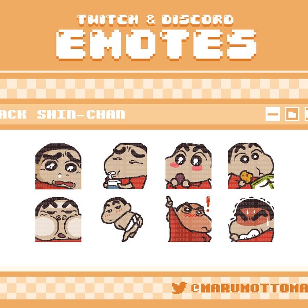 Shin Chan Twitch Emotes - Etsy