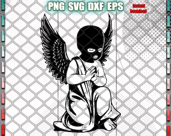 Angel Ski Mask Svg - Etsy