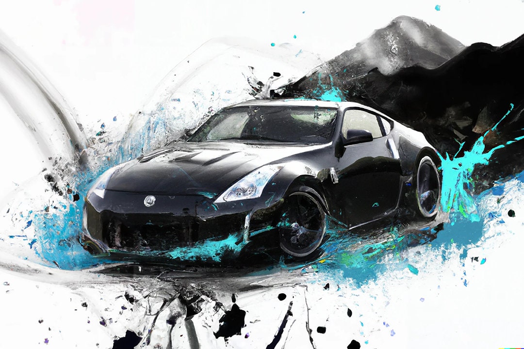 Drift Series Nissan Z Splash Poster - Etsy