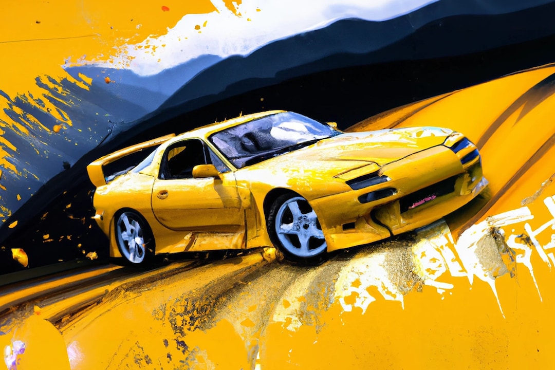 Drift Series Mazda RX7 FD3S Splash Poster - Etsy