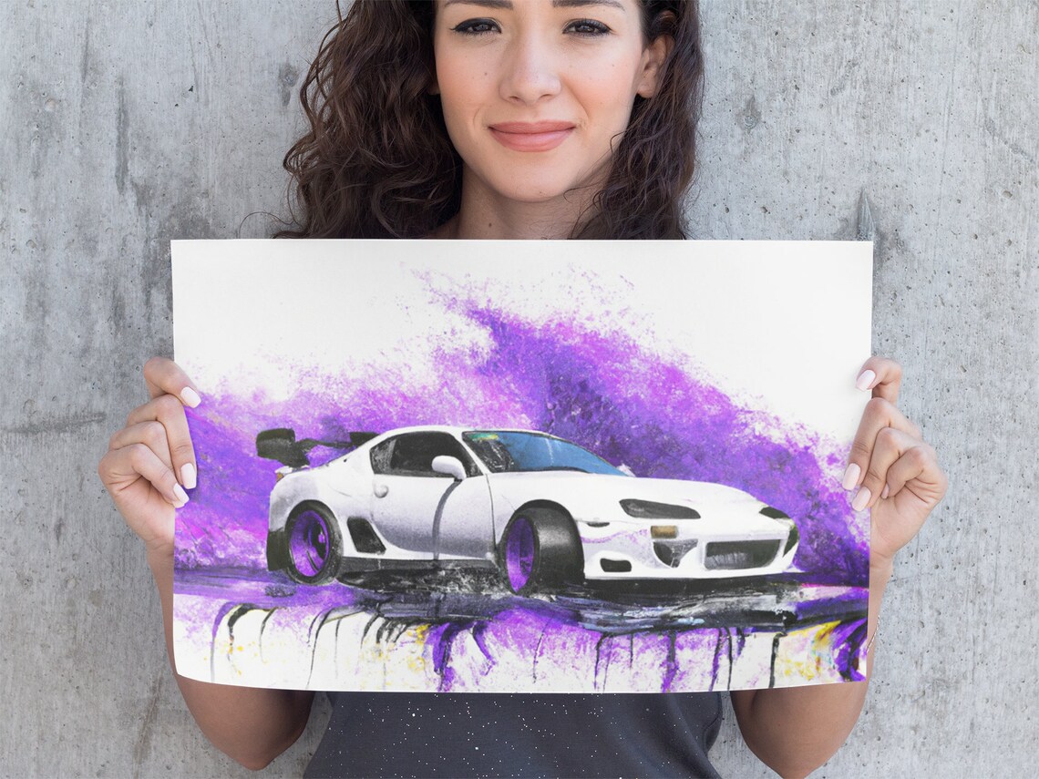 Drift Series Toyota Supra MKIV Splash Poster - Etsy