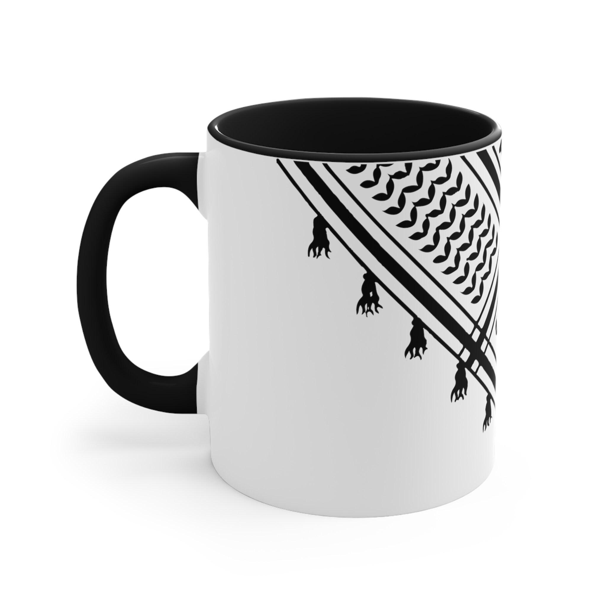 Keffiyeh Design Coffee Mug, Beautiful Custom-made, Palestine Kufeya ...