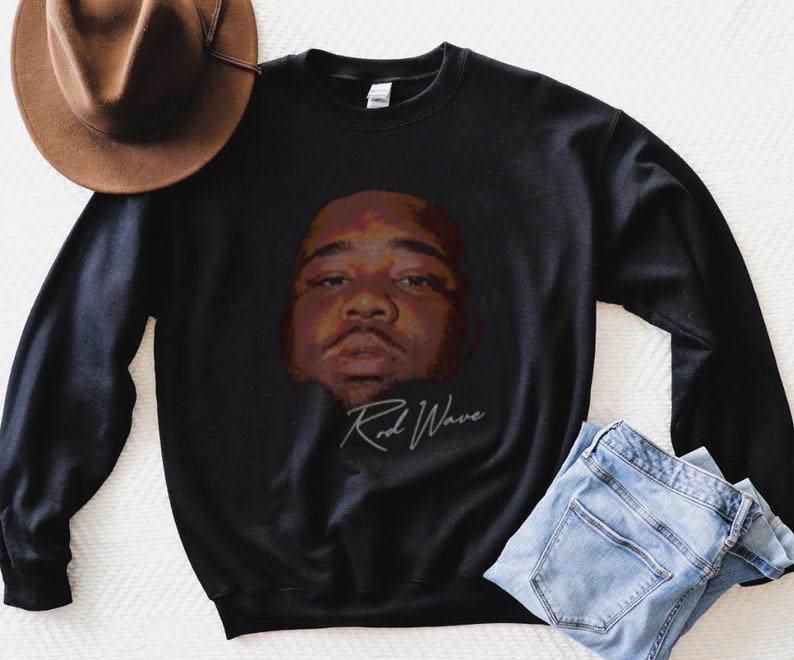 Rod Wave Face Signature T-shirt Rap Tee Concert Merch Rod - Etsy