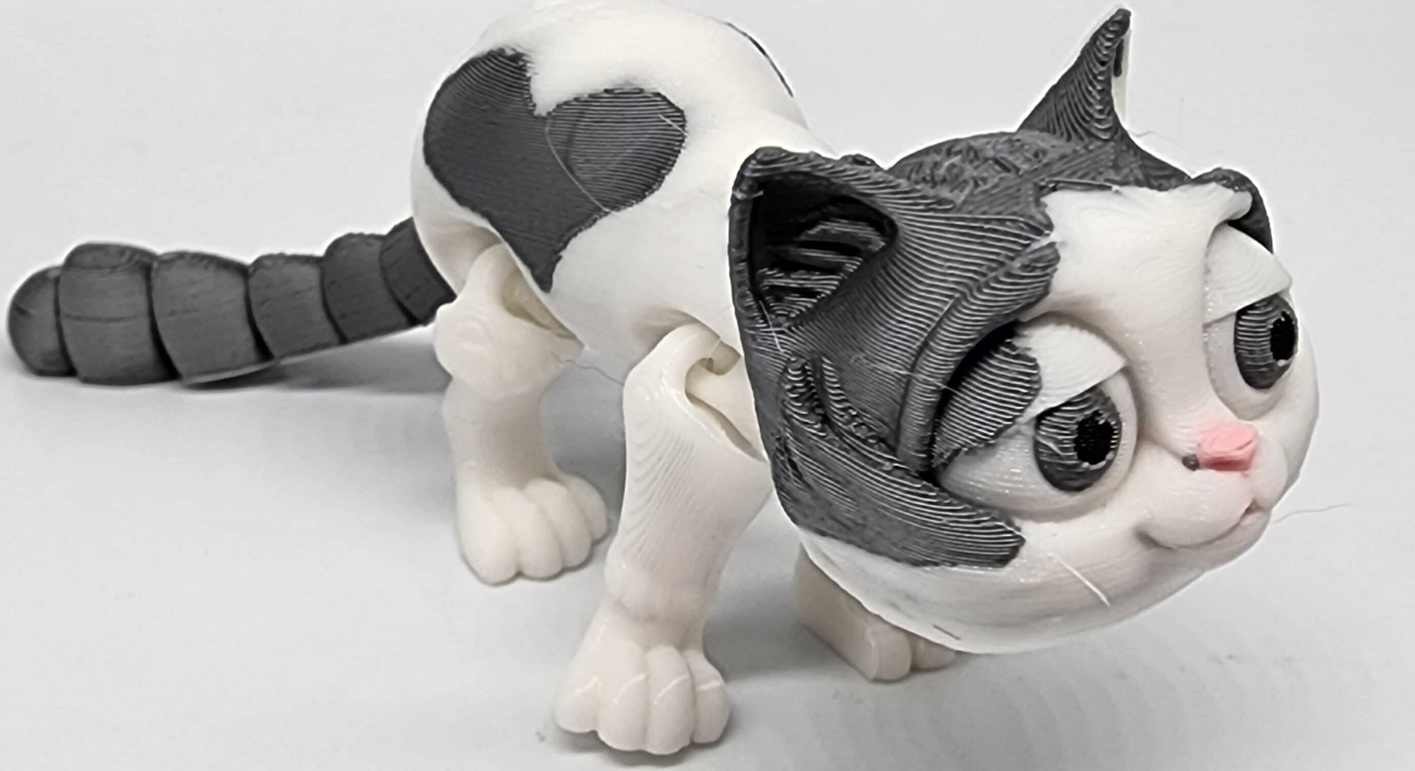Custom 3D Printed Cat Figure Tiny and Adorable Unique Gift for Cat ...