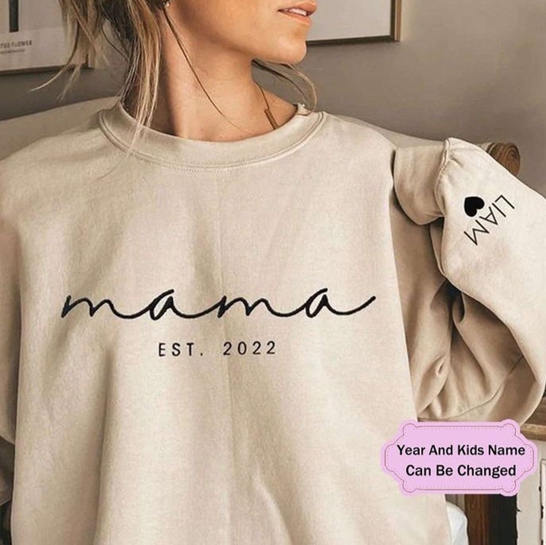 Bespoke Mama/mumma/mum Est. Sweatshirt - Etsy
