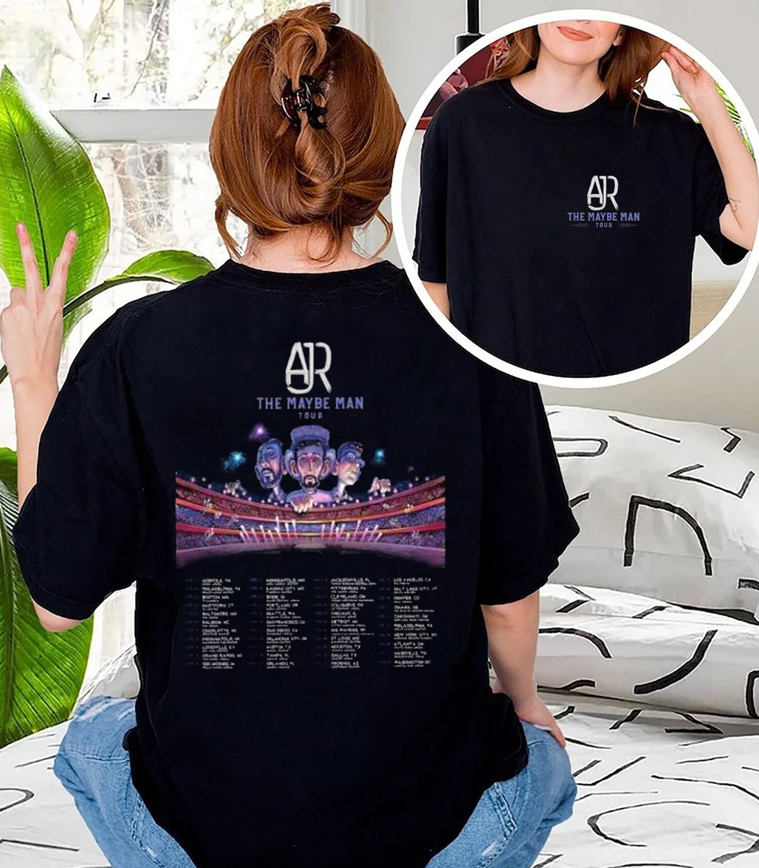 AJR The Maybe Man Tour Shirt, AJR World Tour 2024 Tickets Setlist Shirt ...