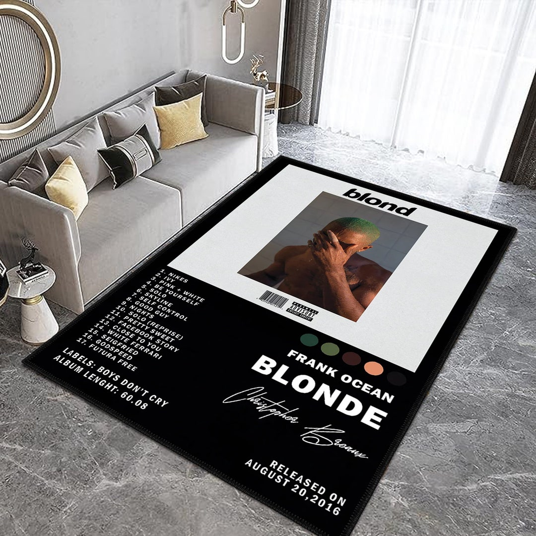 Frank Ocean Album Cover Rug, Album Cover Rug, Blonde Album Cover Rug ...