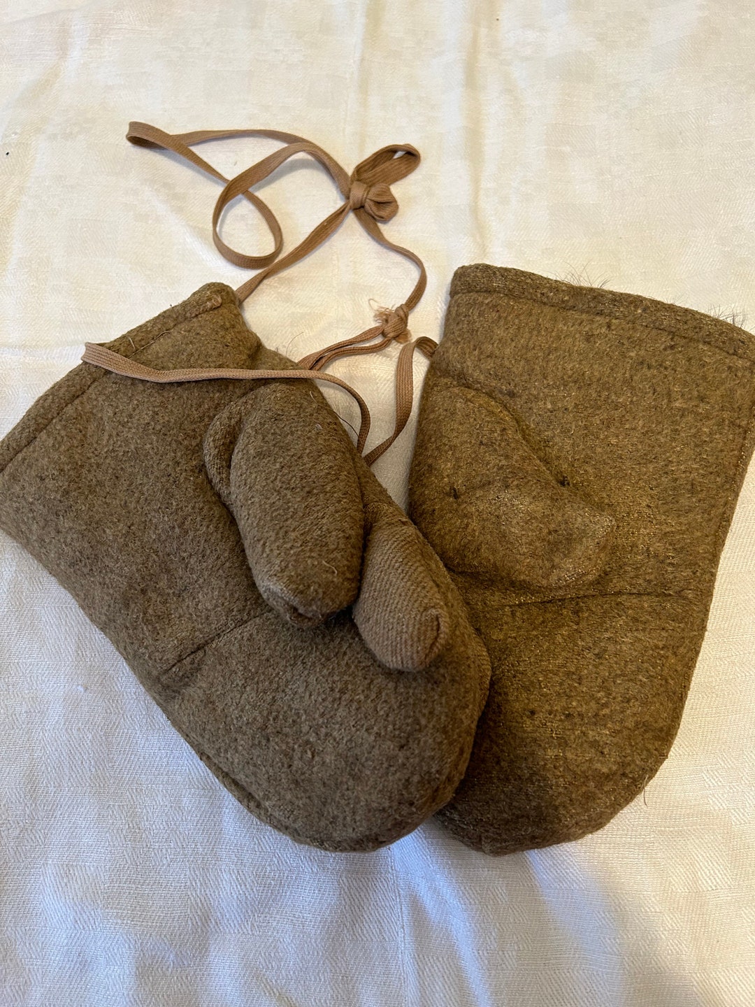 Handmade Rabbit Lined Hunting Mittens - Etsy