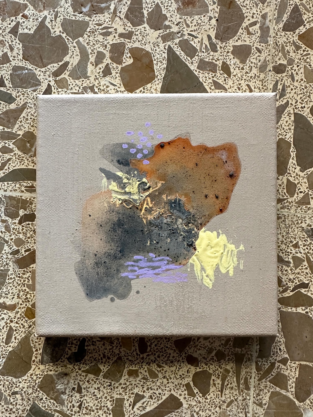 15x15 HEYLI par sunny meraki art abstrait sur toile texturée - Etsy France