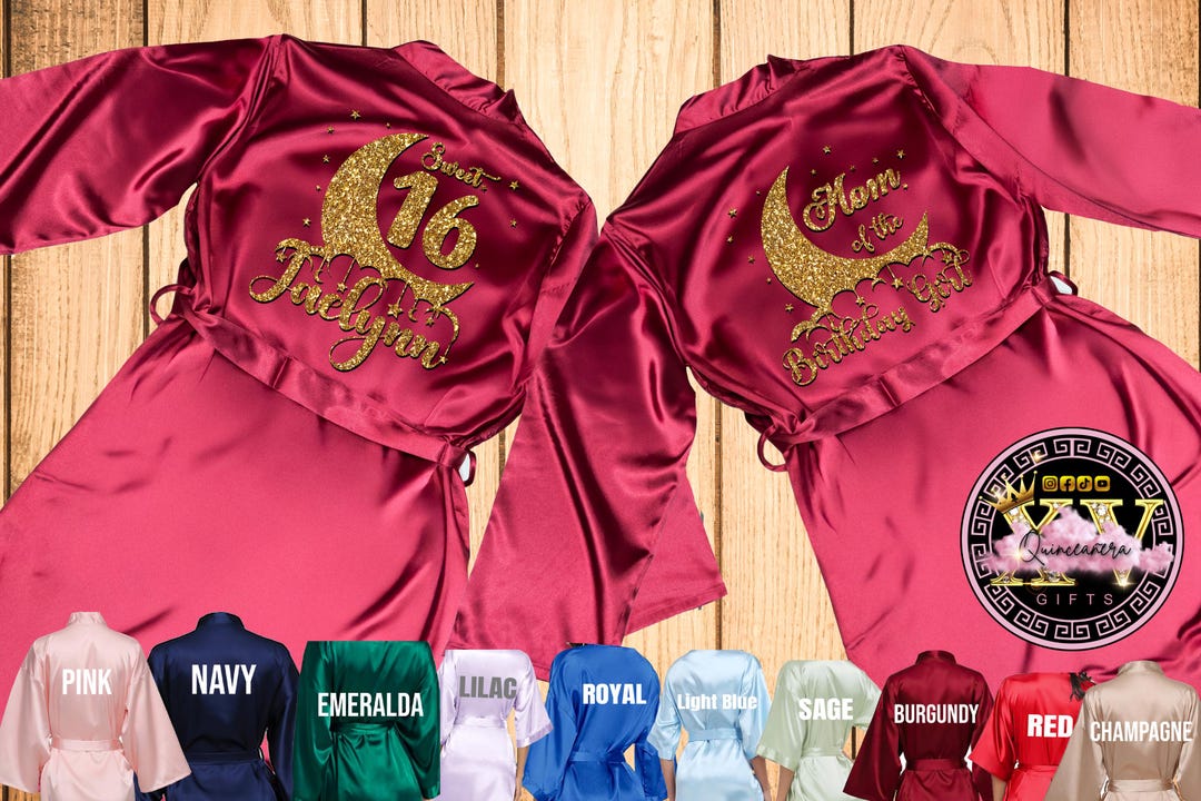Sweet Sixteen Robe, Mom of the Birthday Girl Robe, Sweet 16 Celebration ...