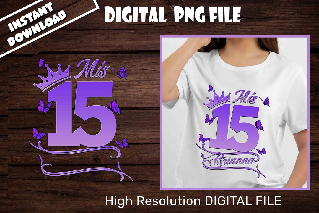 Mis Quince, PNG File Mis 15, Instant Download - Etsy