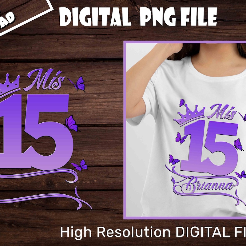 Mis 15 Anos Png - Etsy
