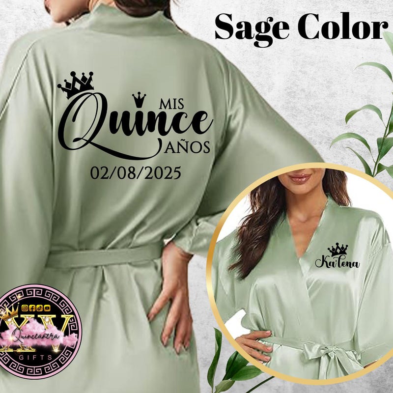Sage Green and Pink Robes - Etsy