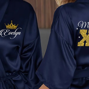 Mamá De La Quinceañera Robe, Mis XV Robe, Quince Gifts, Navy Blue ...