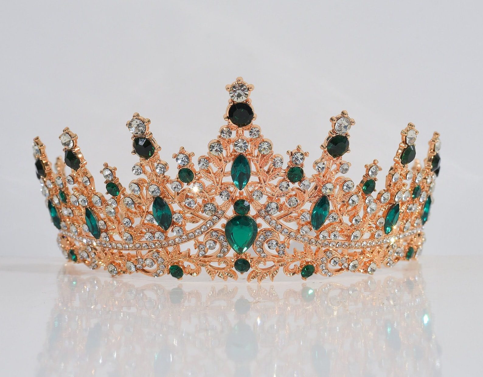Corona Quinceanera | Verde Esmerada | Crown Green Bridal Tiara ...