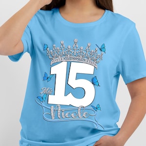 Mis Quince 15 Shirts | Quinceañera Gift | Mis 15 Shirts | Camiseta ...