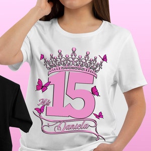 Mis Quince 15 Shirts | Quinceañera | Gift |gifted | Quinceanera Shirts ...
