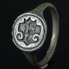 Signet Ring With Family Coat of Arms and Initials Pheonix Antique Ring ...