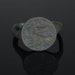 Medieval Bronze Bird Ring, Ancient Engraved Signet With Blue Enamel - Etsy