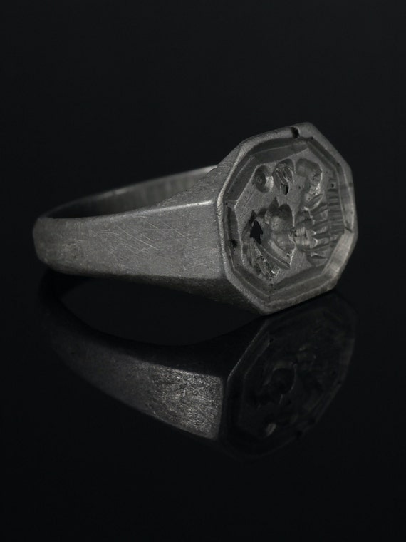 Lady Signet Ring Genuine Medieval Artifact Lady with … - Gem