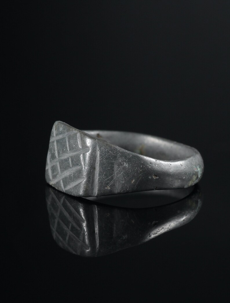 Medieval Bronze Signet Ring, Agrarian Theme, Antique Artifact - Etsy