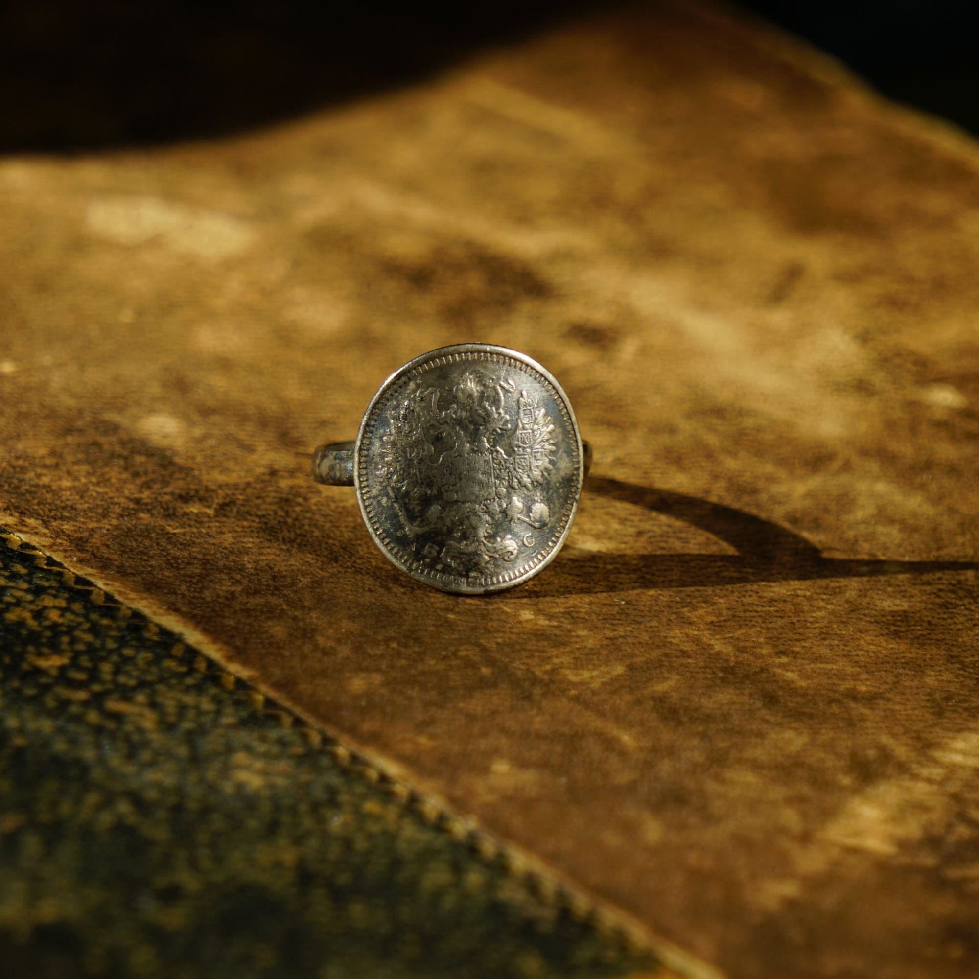 Ancient Coin Ring Russian Empire Coin Ring Ancient - Etsy