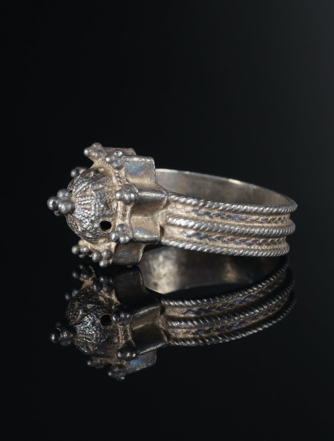 A Dome Ring Genuine Ancient Ring Unique Ancient Silver Ring Original ...